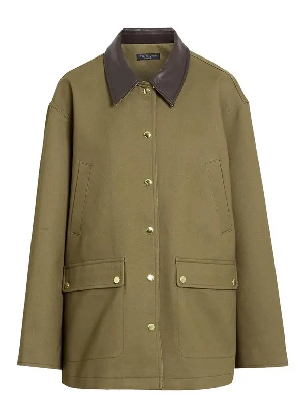 Rag & Bone Cotton-twill Jacket - Army Green