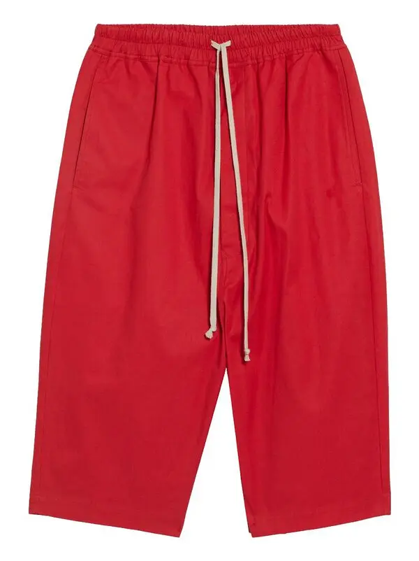 Rick Owens Cotton-blend Shell Shorts - Red