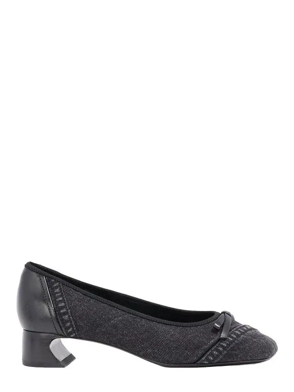 3.1 Phillip Lim Id Bow-detailed Denim Pumps - Black