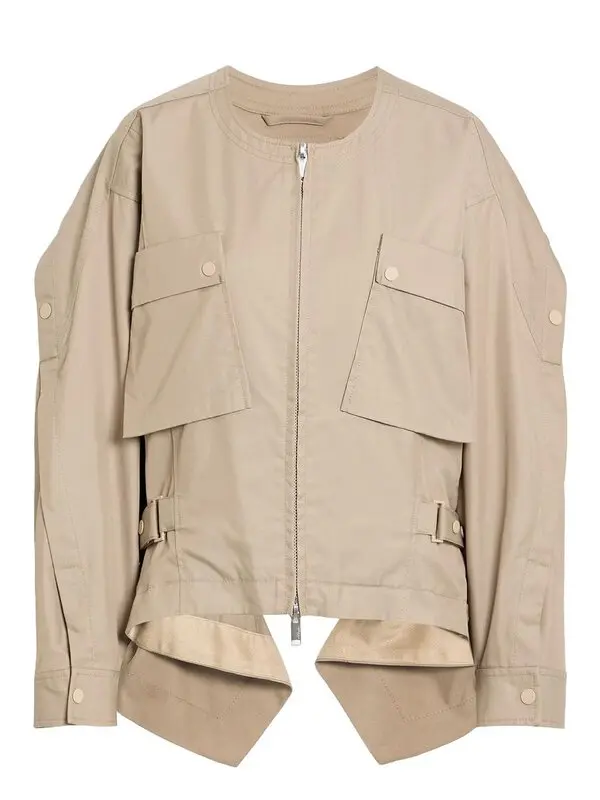 3.1 Phillip Lim Snap-detailed Cotton-blend Twill Jacket - Beige