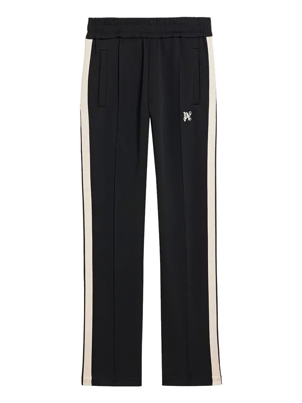 Palm Angels Striped Jersey Track Pants - Black