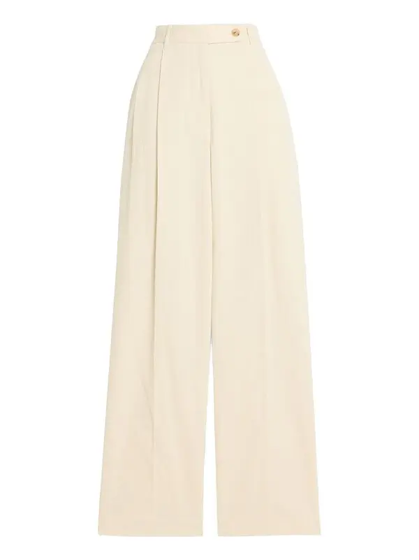 LE17SEPTEMBRE Cotton-corduroy Straight-leg Pants - Ivory