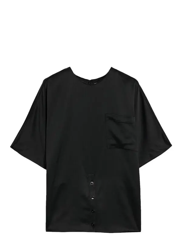 3.1 Phillip Lim Satin Top - Black