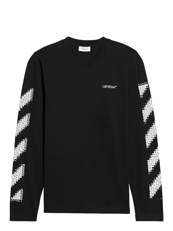 Off-White Printed Cottonjersey Tshirt - Black