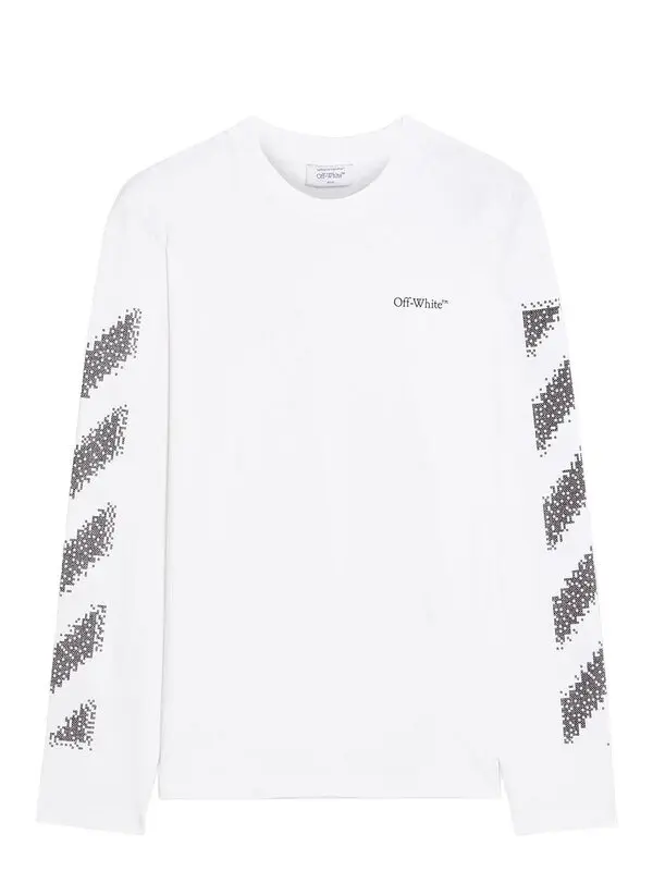 Off-White Printed Cottonjersey Tshirt - White