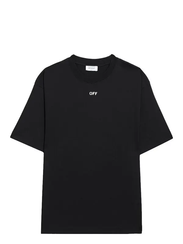 Off-White Printed Cottonjersey Tshirt - Black