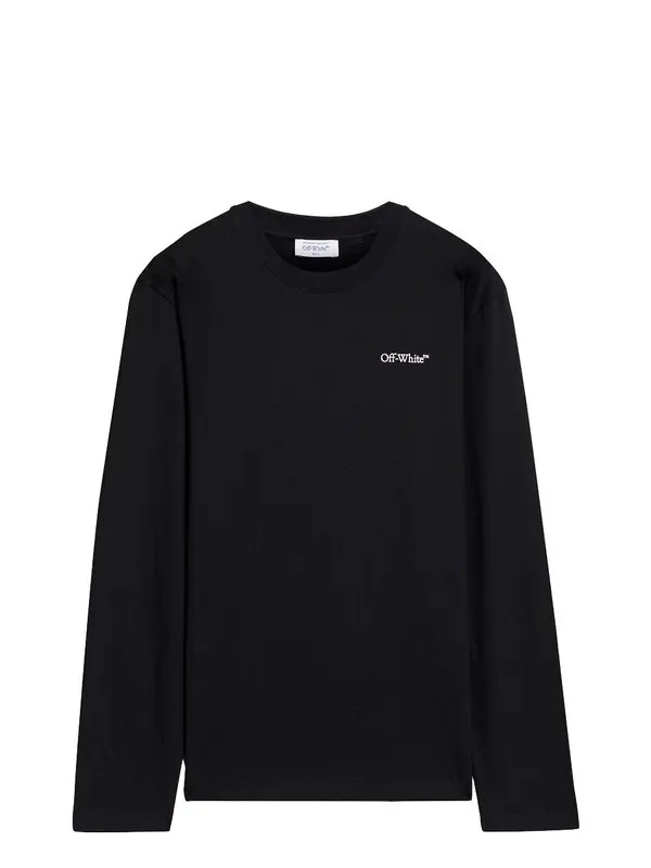 Off-White Printed Cotton-jersey T-shirt - Black