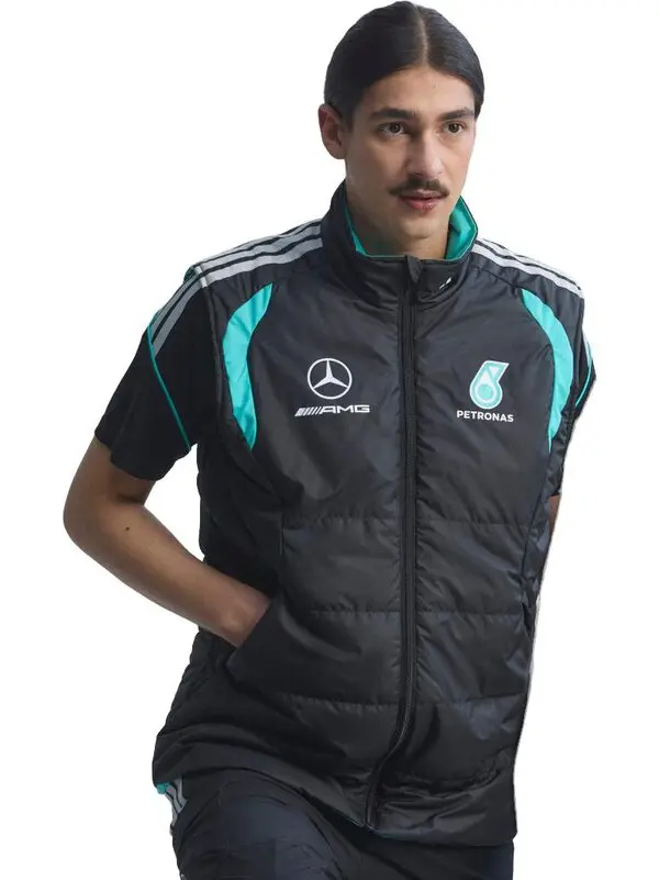 Adidas Mercedes-amg Petronas Formula 1 Team Mechanics Vest - Black / Grey Two