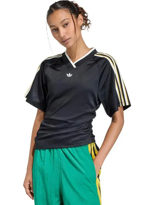Adidas Rouched Football Jersey - Black