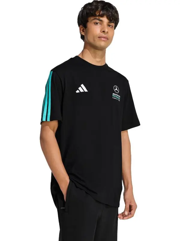 Adidas Mercedes Amg Petronas Formula 1 Team Dna Tee - Black / Semi Mint Rush