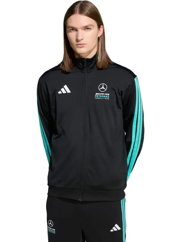 Adidas Mercedes Amg Petronas Formula 1 Team Dna Track Top - Black / Semi Mint Rush