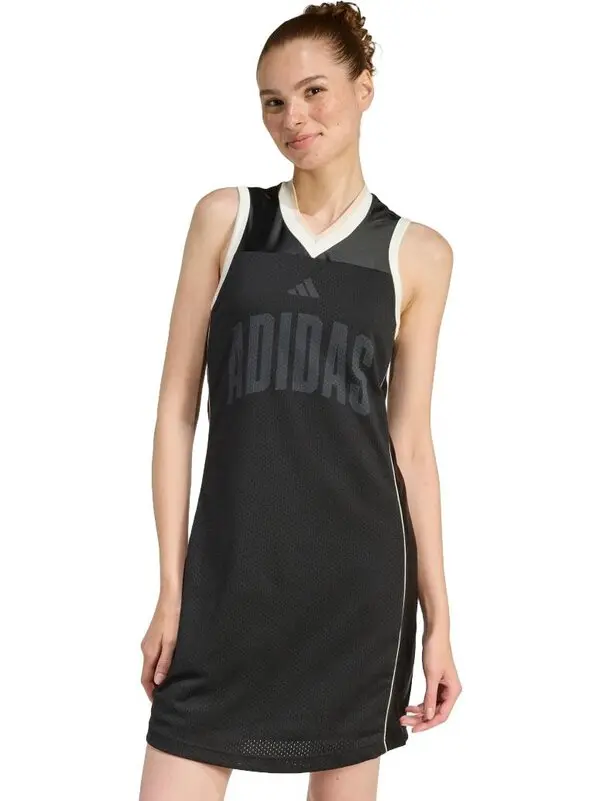 Adidas Stadium Mesh Dress - Black / Crystal Linen / Off White