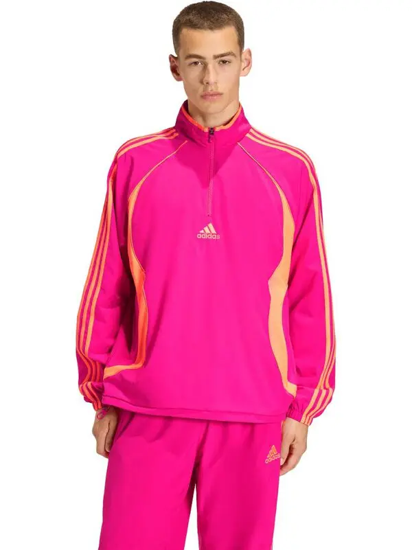 Adidas Teamgeist Half Zip Sweatshirt - Real Magenta