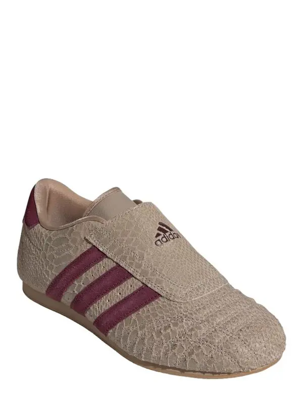 Adidas Taekwondo Low-profile Slip-on Sneakers - Trace Khaki / Maroon / Gum