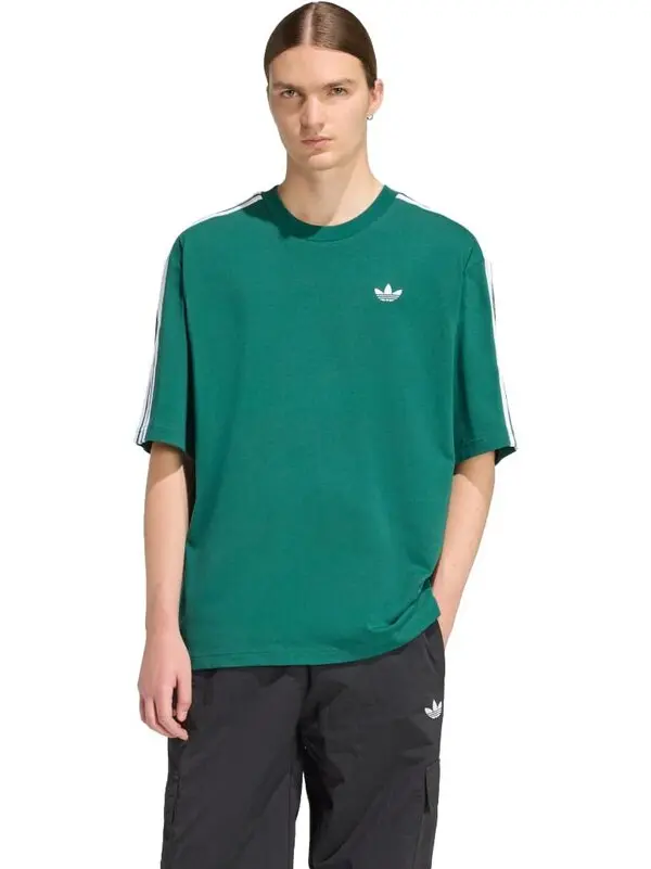 Adidas Adicolor 3-stripes Oversized Tee - Collegiate Green