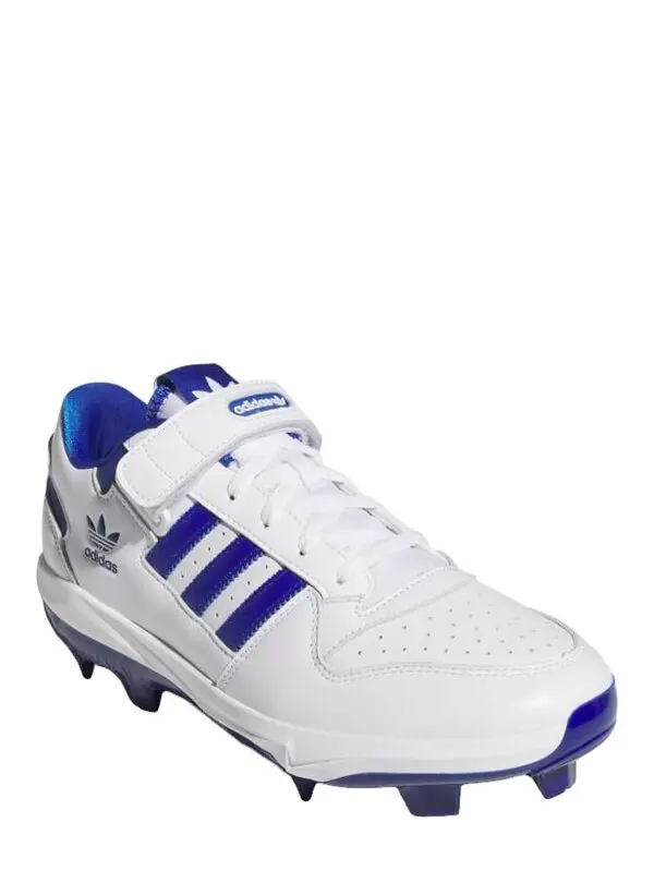 Adidas Forum Tpu Baseball Cleats - Cloud White / Royal Blue / Cloud White