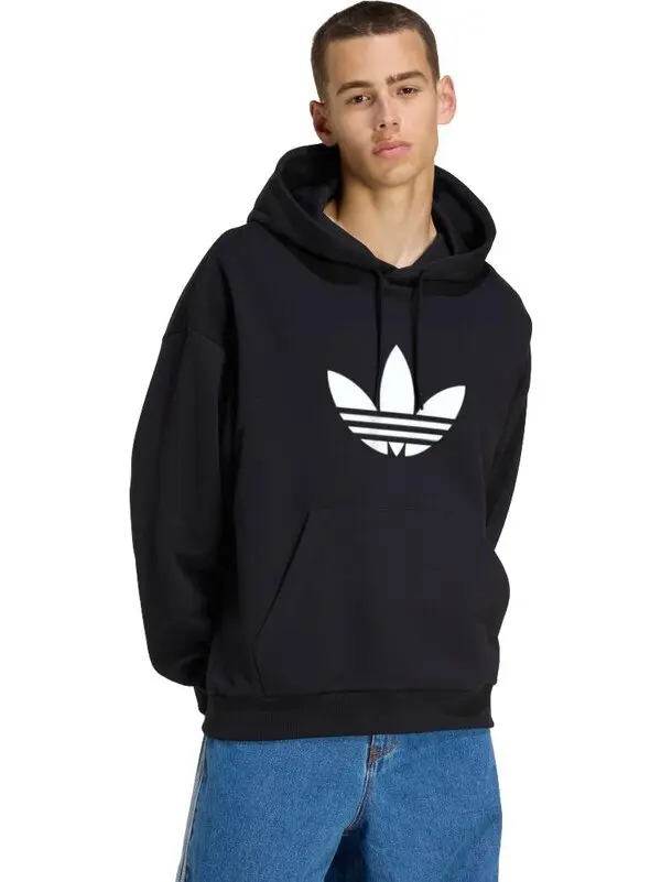 Adidas Adicolor Trefoil Hoodie - Black / White