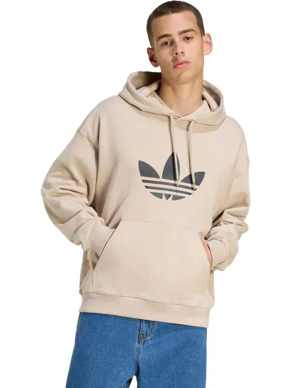 Adidas Adicolor Trefoil Hoodie - Stone Khaki