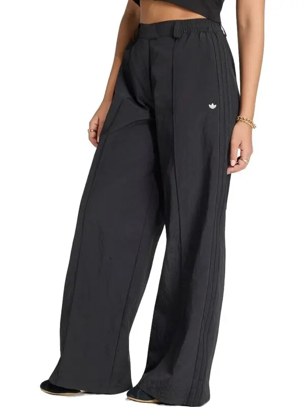 Adidas Firebird Wide Leg Pants - Black