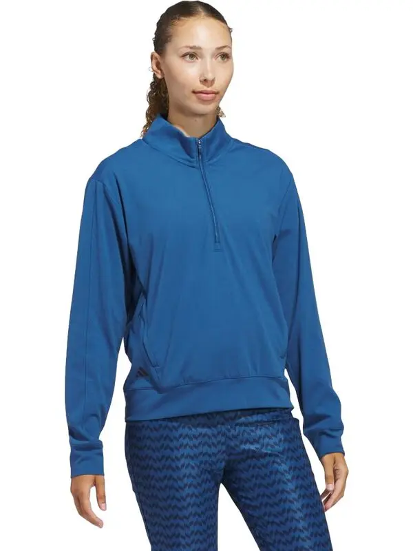 Adidas Ultimate365 Half-zip Layering Top - Dusky Petrol