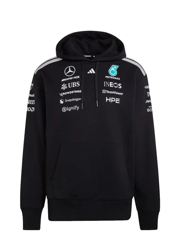 Adidas Mercedes-amg Petronas Formula 1 Team Driver Hooded Sweatshirt - Black