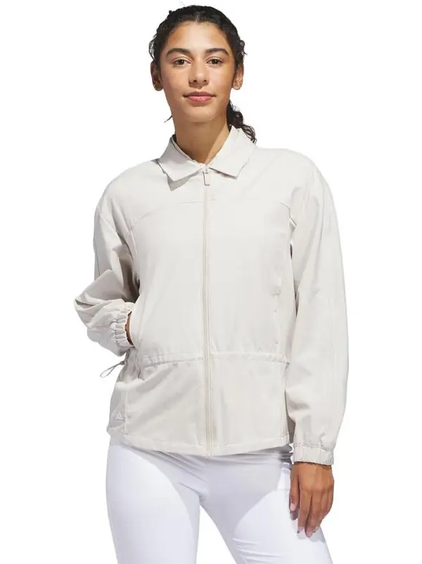 Adidas Ultimate365+ Peplum Grid Jacket - Beige