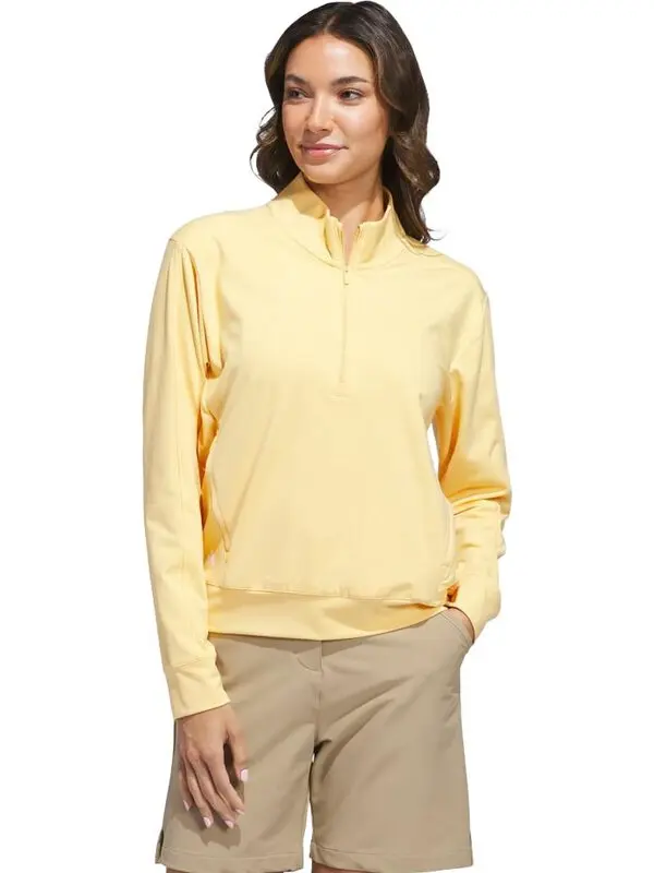 Adidas Ultimate365 Half-zip Layering Top - Yellow