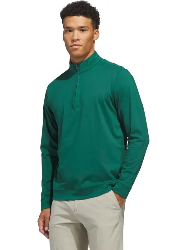 Adidas Ultimate365 Classic Quarter-zip Sweatshirt - Collegiate Green