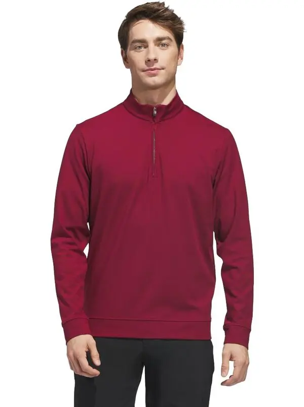 Adidas Ultimate365 Classic Quarter-zip Sweatshirt - Collegiate Burgundy