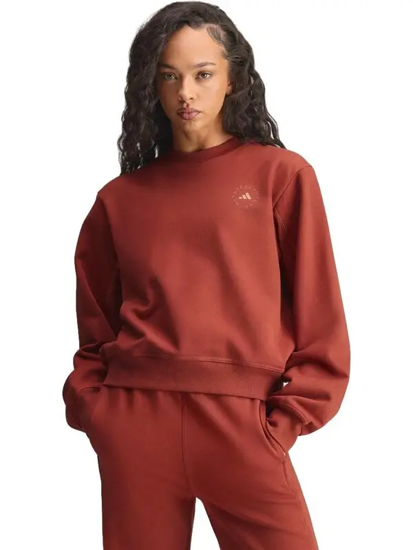 Adidas By Stella Mccartney Regular Fit Sweatshirt - Burnt Sienna