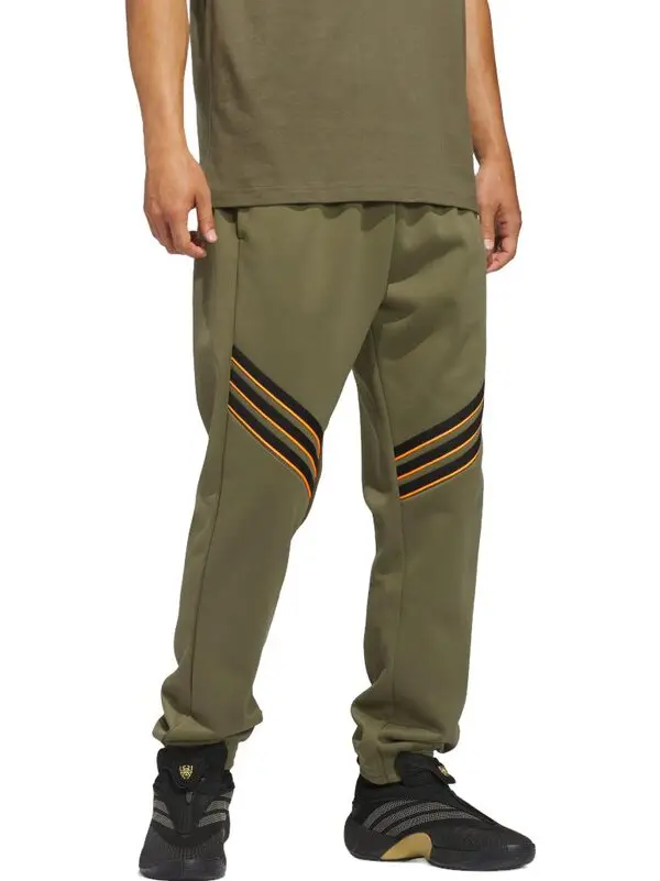 Adidas Basketball Crazy Warm Fleece Pants - Olive Strata