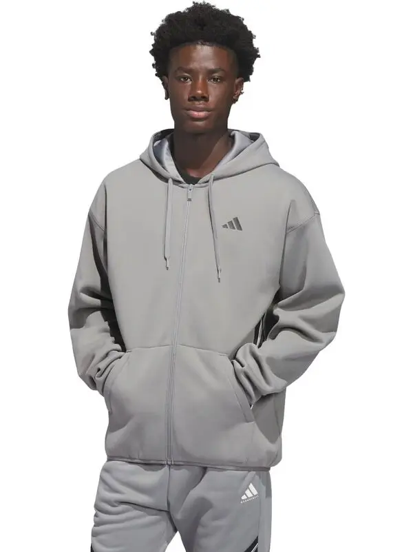 Adidas Crazy Warm Fullzip Hoodie - Grey Three / Black