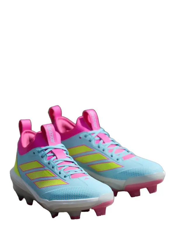 Adidas Adizero Impact 2.0 Tpu Cleats - Bliss Blue / Lucid Lemon / Lucid Pink