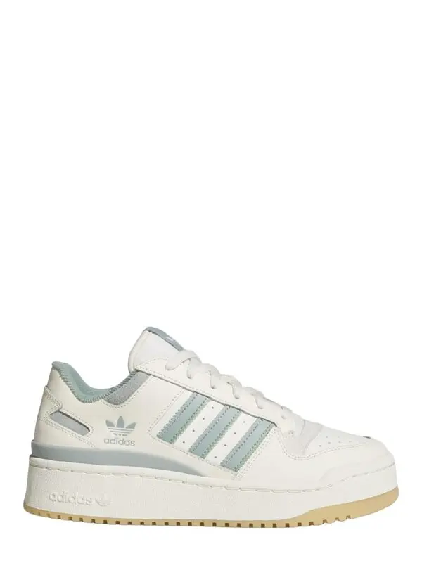 Adidas Forum Bold Stripes Shoes - Off White / Wonder Sage / Silver Green