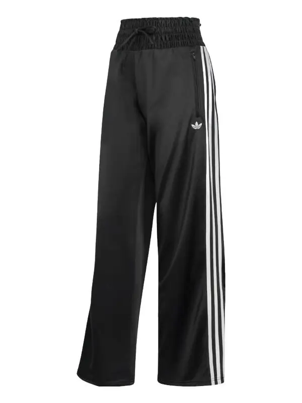Adidas Smocked Firebird Trackpants - Black