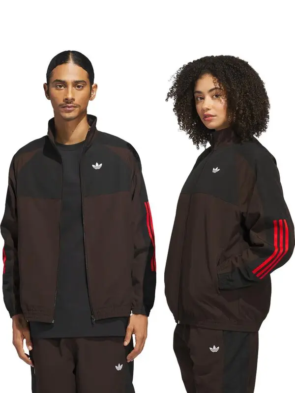 Adidas Skateboarding Gatsele Track Jacket - Aurora Coffee / White / Black