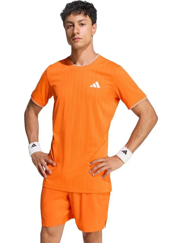 Adidas Tennis Climacool+ Freelift Tee Pro T-shirt - Pure Orange