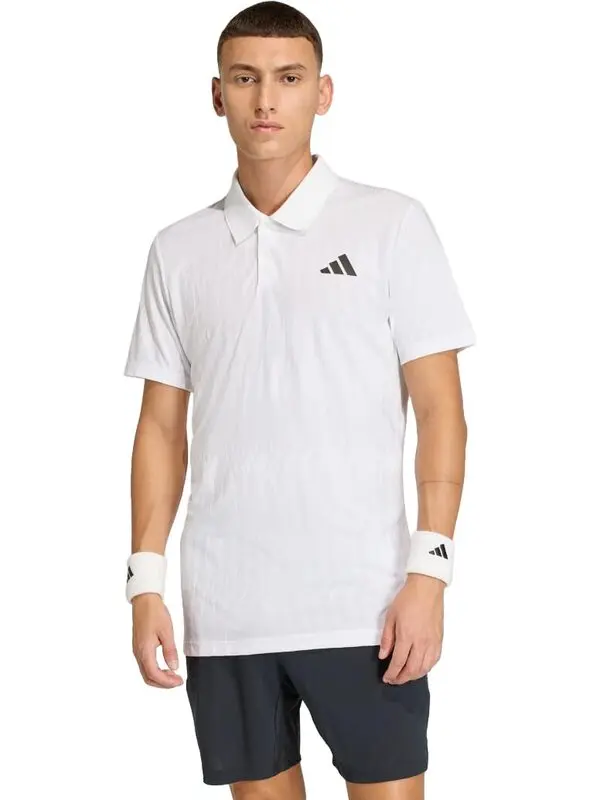 Adidas Tennis Climacool+ Airchill Freelift Polo Shirt - White