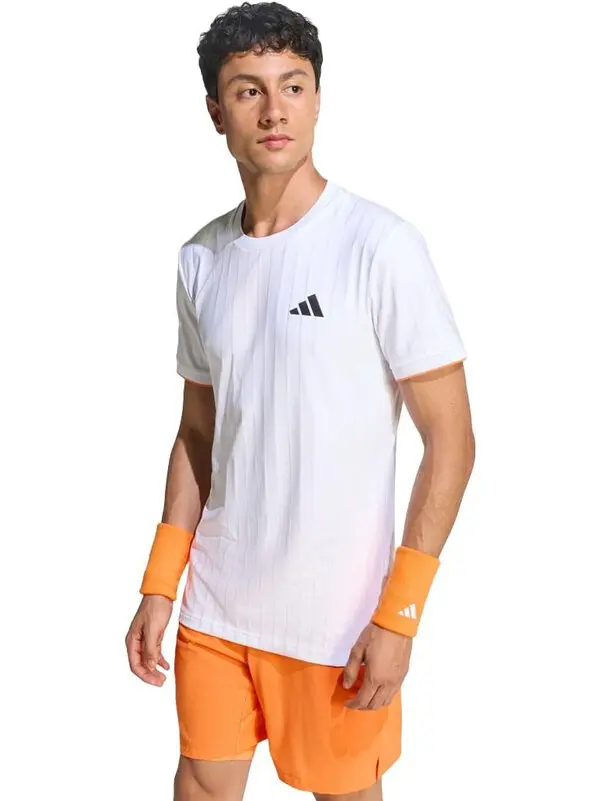 Adidas Tennis Climacool Freelift Tee Pro - White