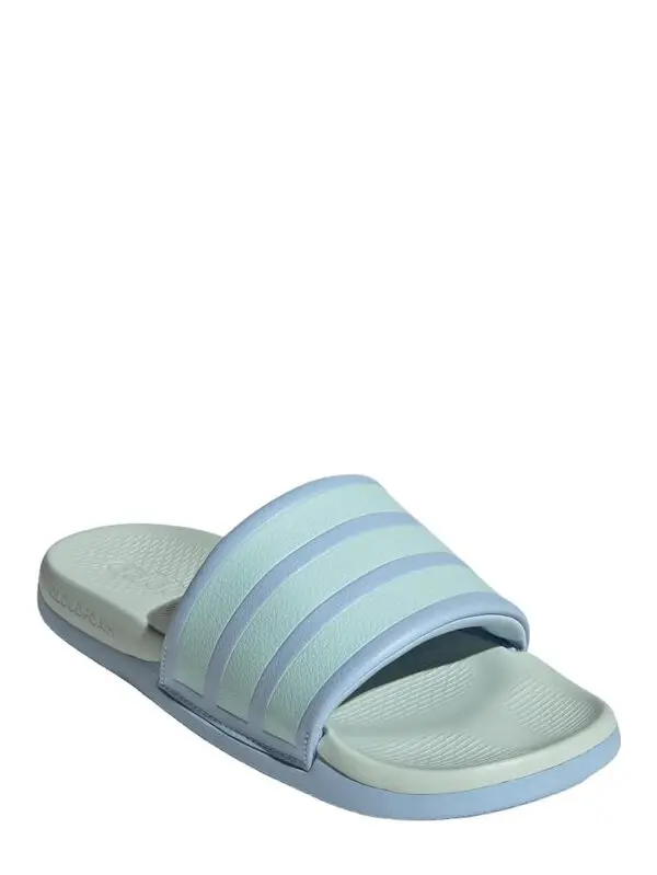 Adidas Adilette Comfort 2.0 Slides - Glow Blue / Halo Mint / Halo Mint