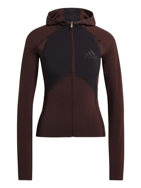 Adidas Equipment Hooded Long-sleeve Track Top - Aurora Coffee / Black