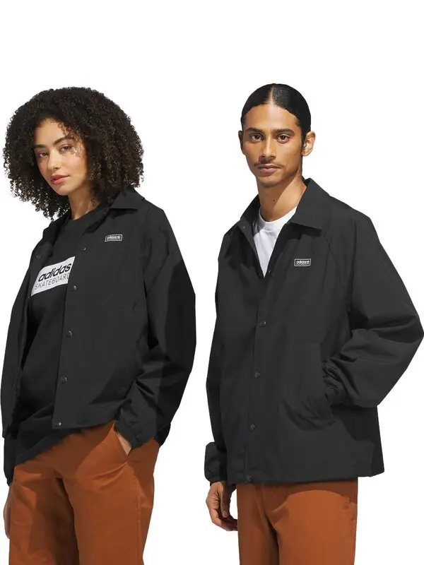 Adidas Skateboarding Coach Jacket - Black / Black