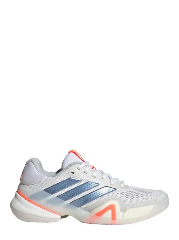 Adidas Barricade 14 Tennis Shoes - Cloud White / Halo Blue / Beam Orange