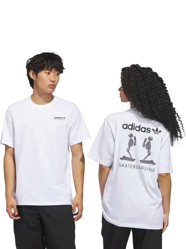 Adidas Skateboarding Skeletons Tee - White