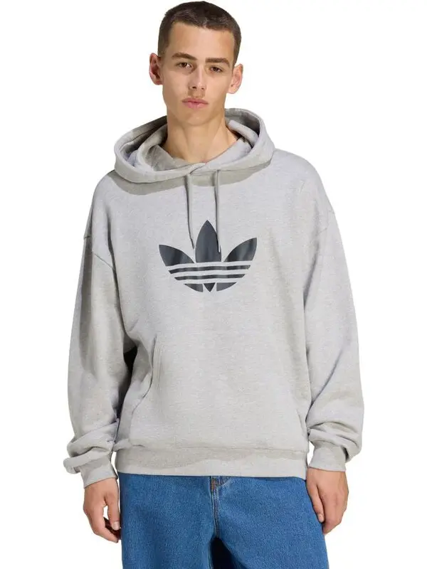 Adidas Adicolor Trefoil Hoodie - Medium Grey Heather
