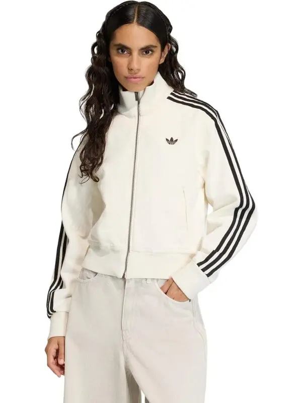 Adidas Firebird Denim Track Top - Cloud White