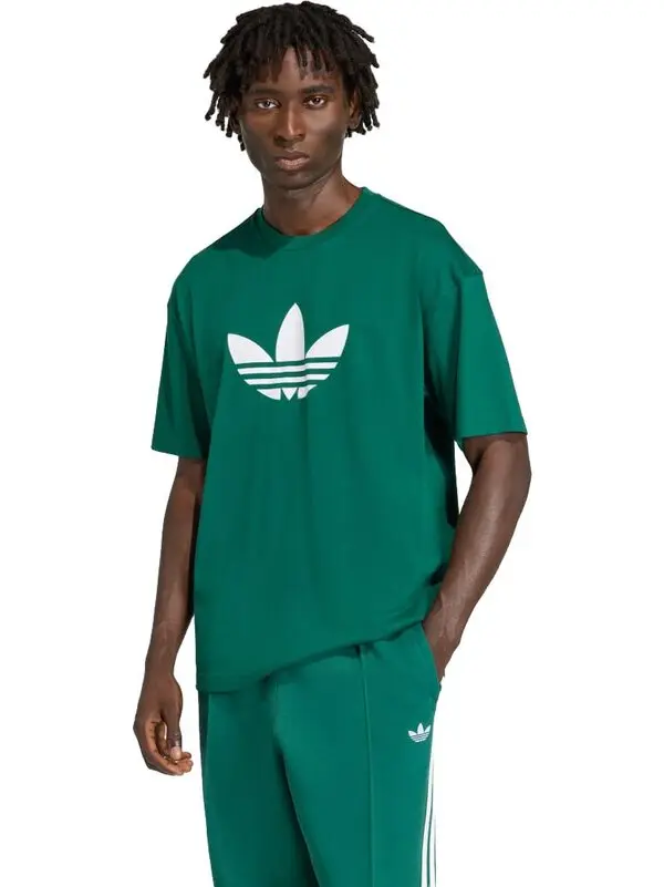Adidas Adicolor Trefoil Tee - Collegiate Green / White