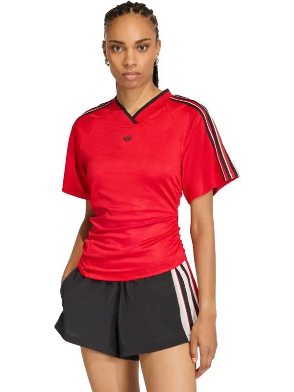 Adidas Rouched Football Jersey - Better Scarlet