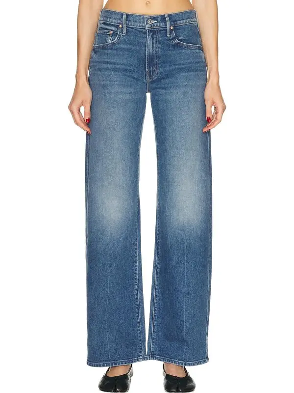 MOTHER The Mid Rise Lasso Sneak Jeans - Get Two Birds Stoned