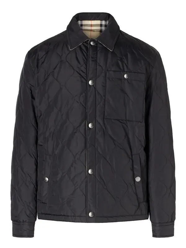 Burberry Reversible Padded Quilted Jacket - Black